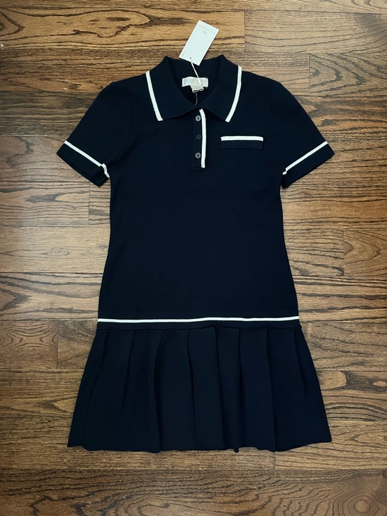 Caroline Constas | Dresses | Nwt Caroline Constas Navy Knit Polo Dress ...